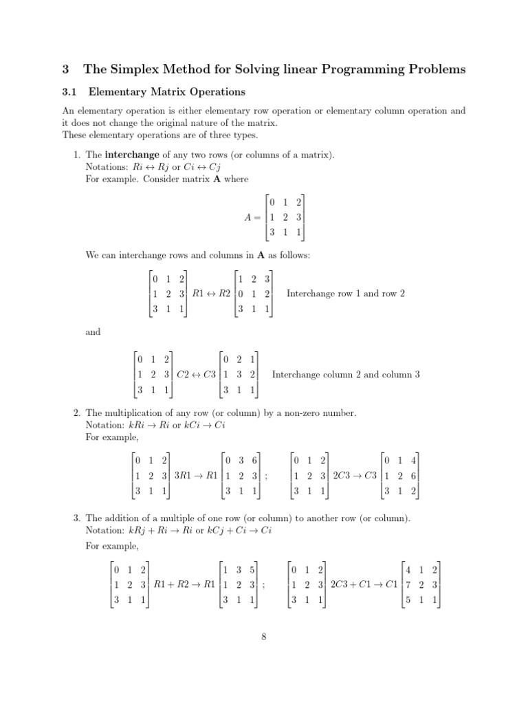 Topic-3-Simplex Algorithm-LPPs | PDF | Linear Programming | Mathematical Optimization