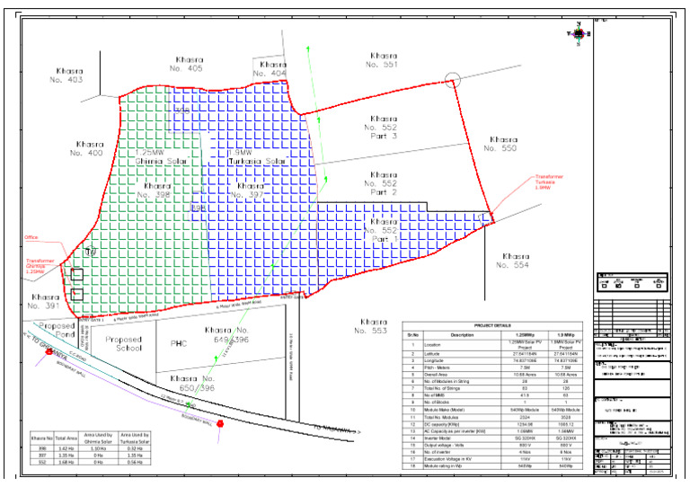 Common Khasra Map (Both Plant) | PDF