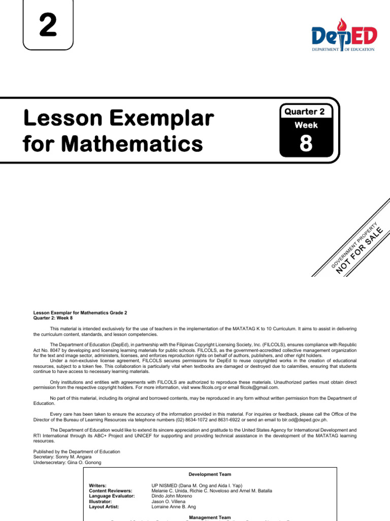 Grade 2 Math Lesson Plan: Patterns | PDF | Educational Assessment ...