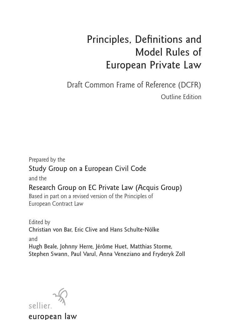 Draft Common Frame of Reference | PDF | European Union | Multiculturalism