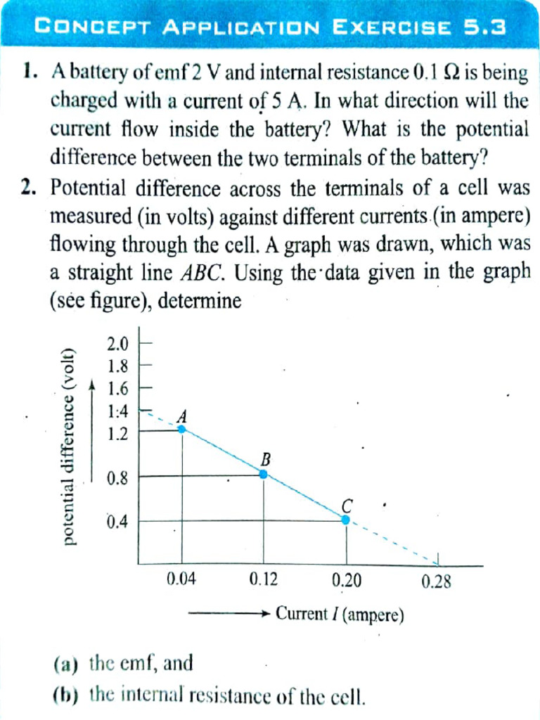 Hometusk 5.3 (Electric Current & Circuits) | PDF | Voltage | Electric Current