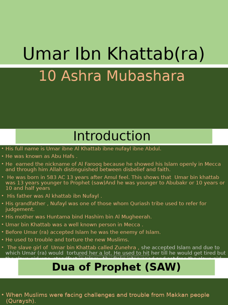43746umar Ibn Al - Khattab | PDF | Umar | Muhammad