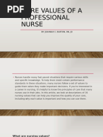 Core Values Guiding Nursing Practice | PDF | Nursing | Altruism