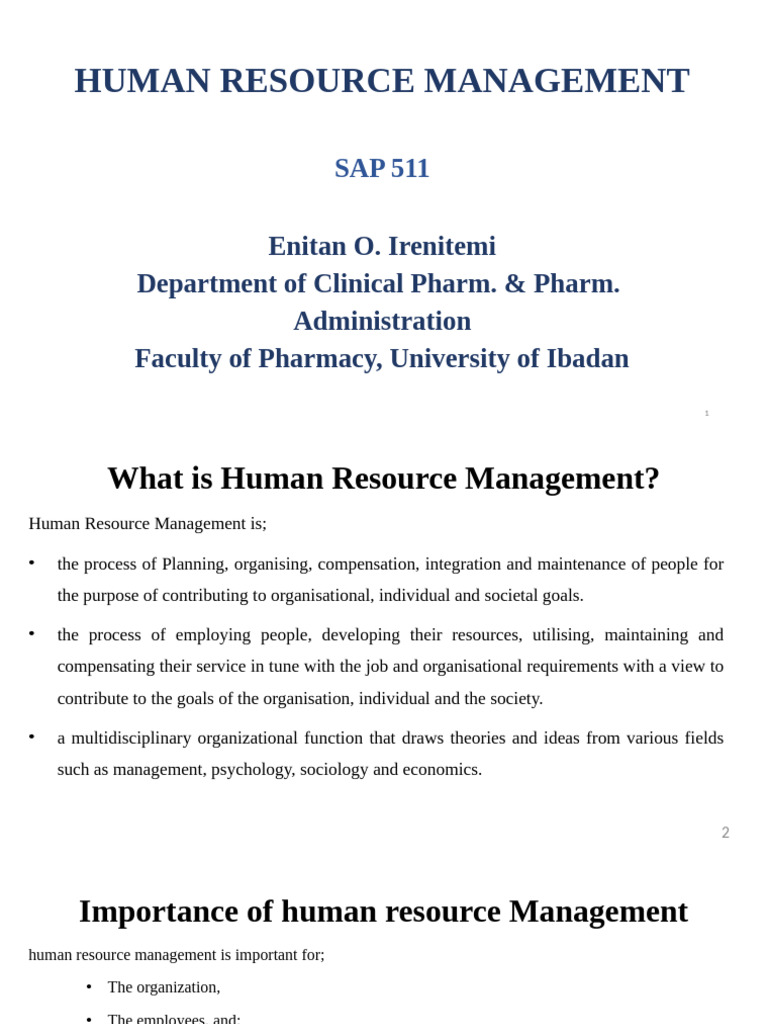 SAP 511 Human Resource Management HRM 24-25 Session | PDF | Human ...
