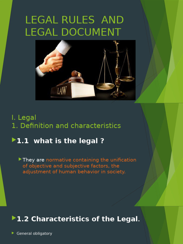 Legal Rules and Legal Document | PDF | Justice | Crime & Violence