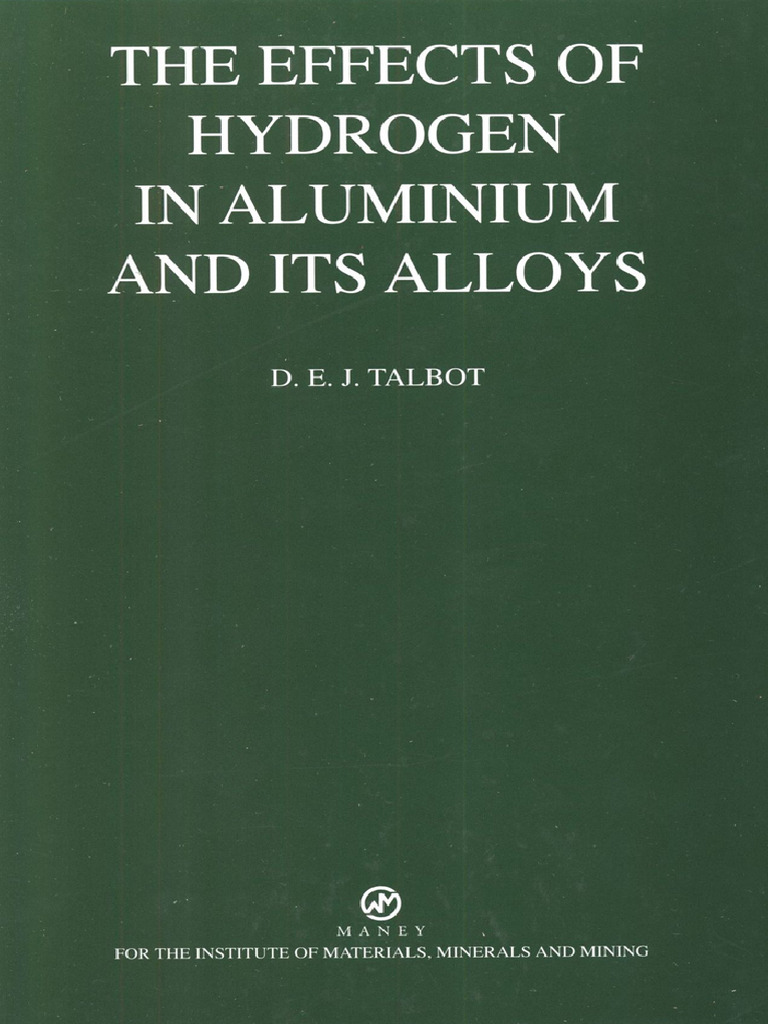 Hydrogen Effects on Aluminium Alloys | PDF | Metals | Hydrogen