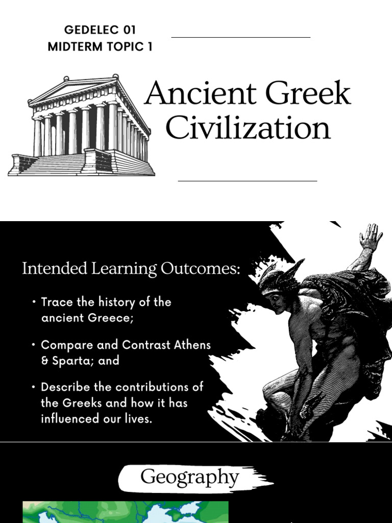 Gedelec 01 Midterm Topic 1 Notes - Greek Civilization | PDF