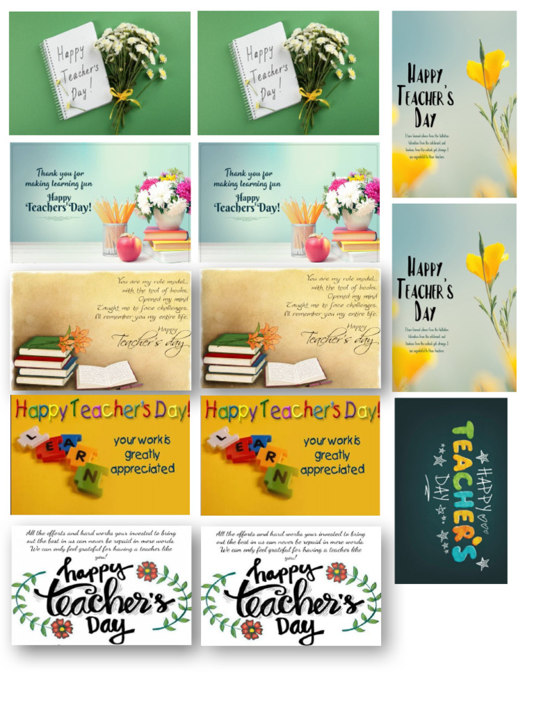 Teachers Day Cards | PDF