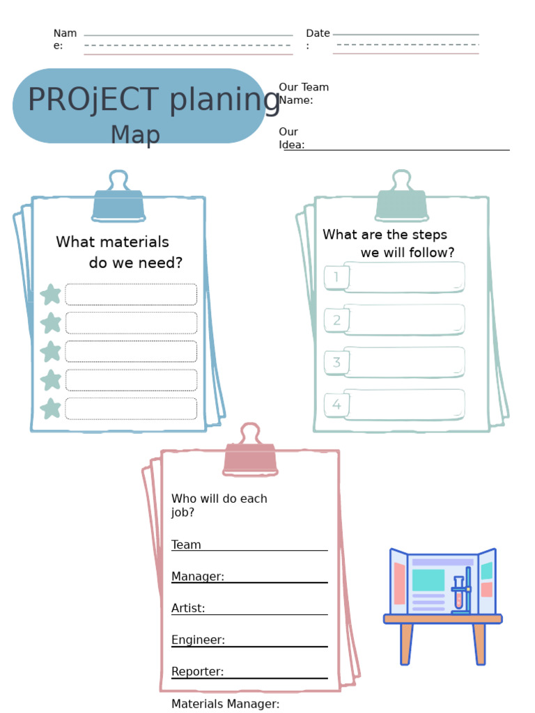 Science Fair Graphic Organizers 2A (Documento) | PDF