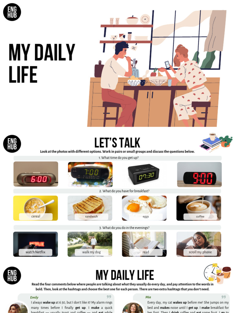 Daily Life Routines and Activities | PDF | Lunch