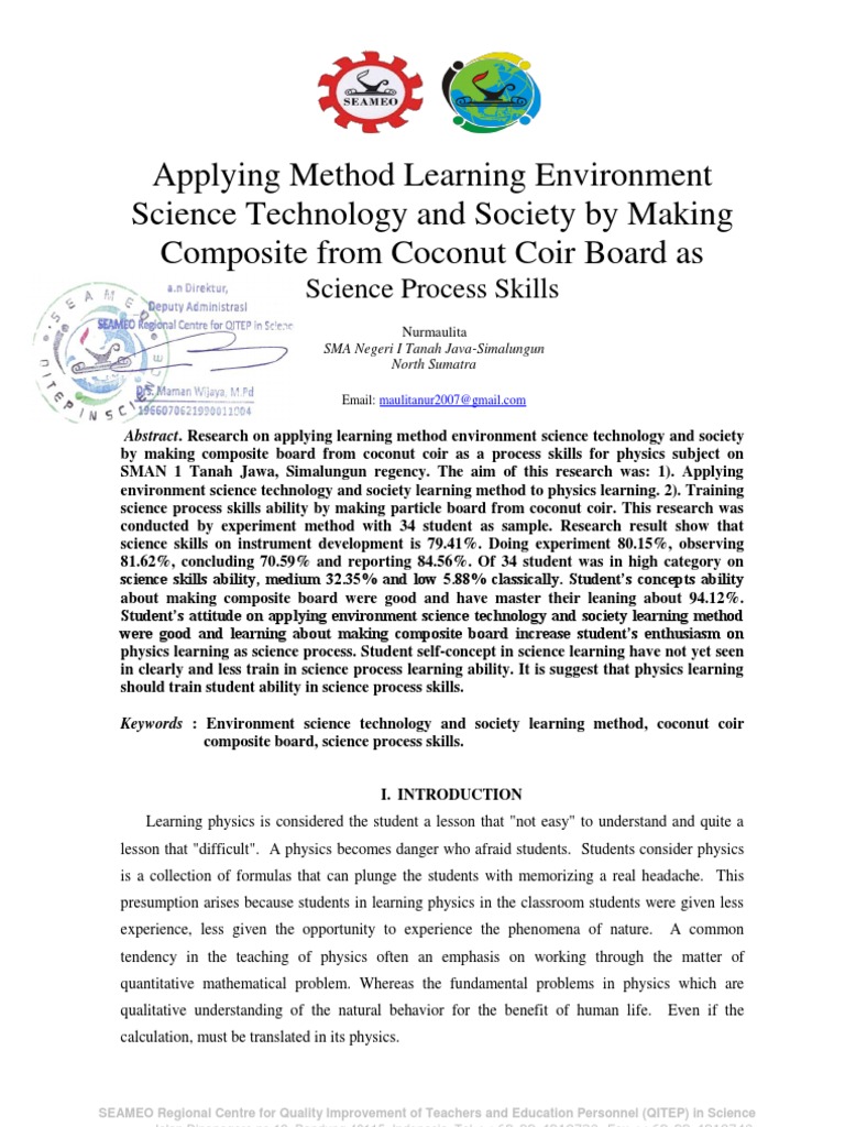 Full Paper Participant | PDF | Scientific Method | Hypothesis