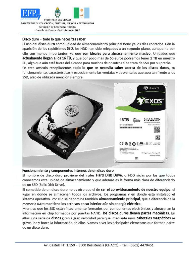 HDD y SSD | PDF | Unidad de estado sólido | Disco duro