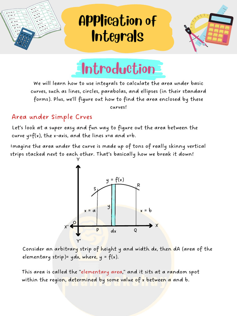 Area Calculation Under Curves Guide | PDF | Area | Integral