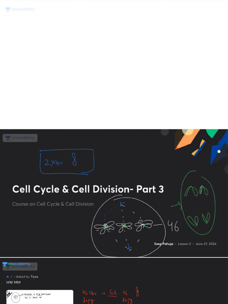 Cell Cycle Cell Division Part 3 With Anno | PDF