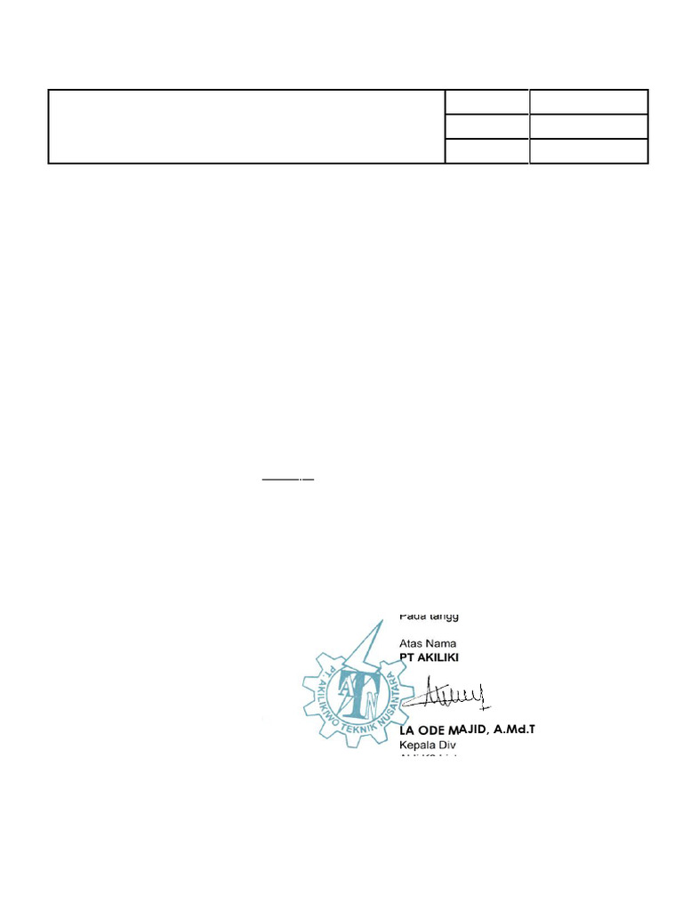 SMK3-F33 Formulir Evaluasi Karyawan ATN | PDF