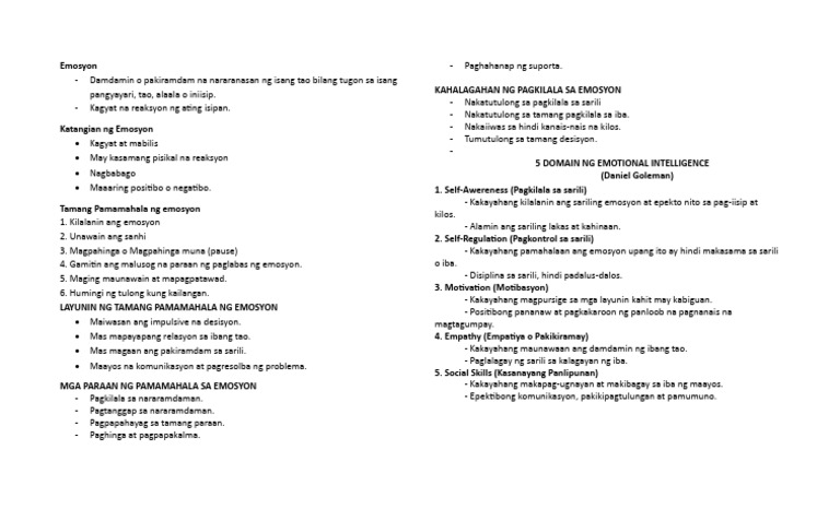 Lecture 1 Emosyon ESP | PDF