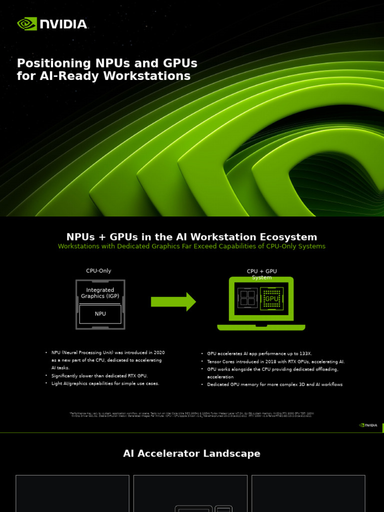 NVIDIA RTX and NPU AI Positioning | PDF | Graphics Processing Unit | Computing