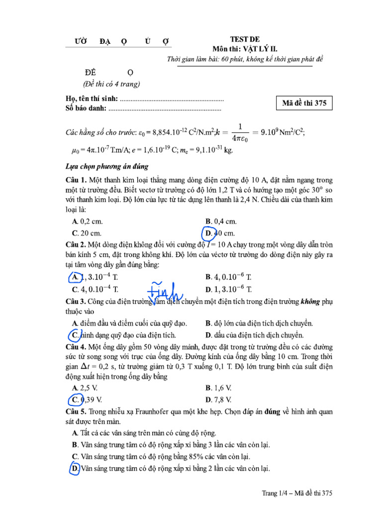 De Mau 3 - VL2 - GD2 - HK1 - 23 - 24 | PDF