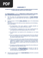 Annexure D for Minor Passport Application | PDF