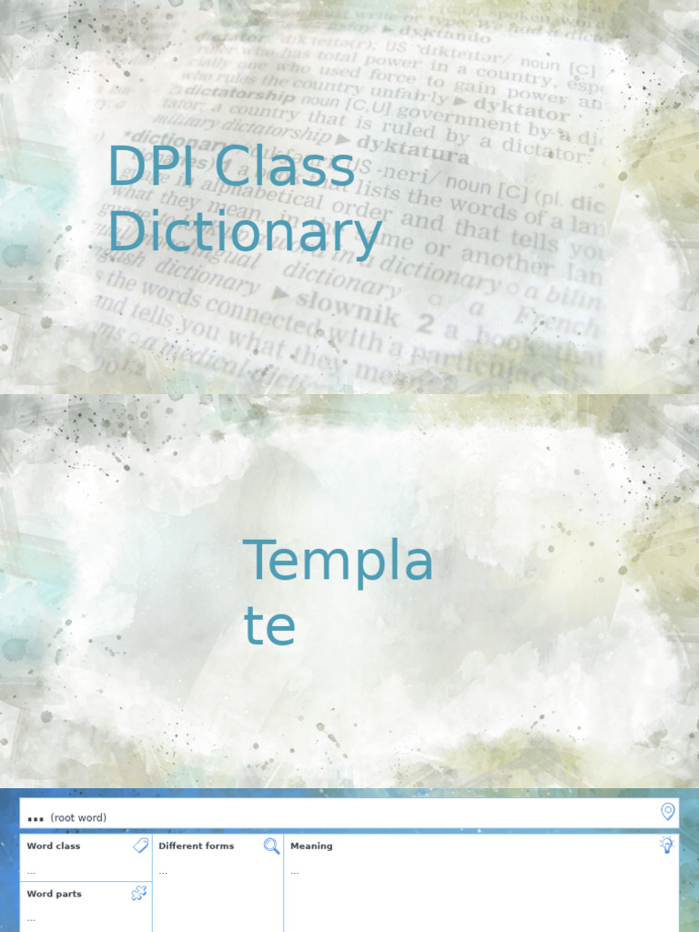 Class Dictionary | PDF | Part Of Speech | Adjective