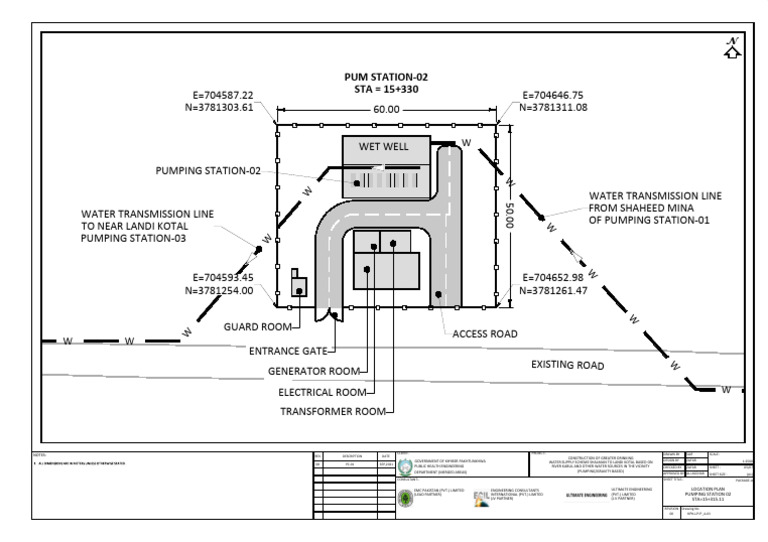 Location Plan of Pumping Station II, RDs 15+315.11, KP-RIISP, EMC ...