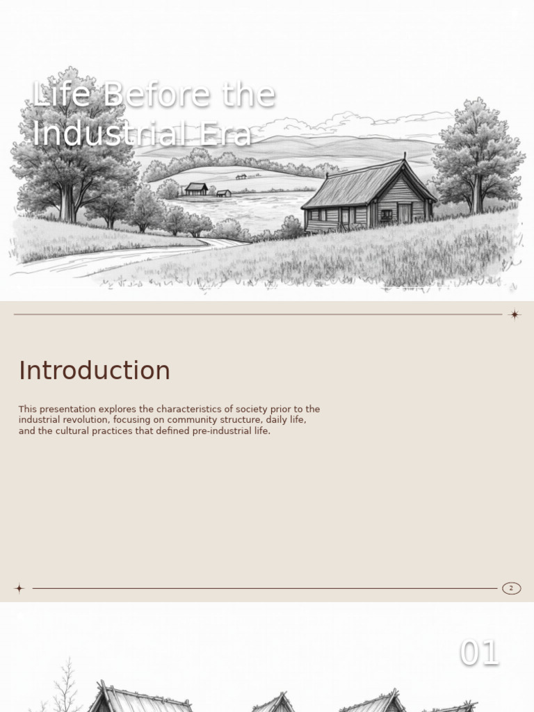 Life Before The Industrial Era | PDF | Community | Society