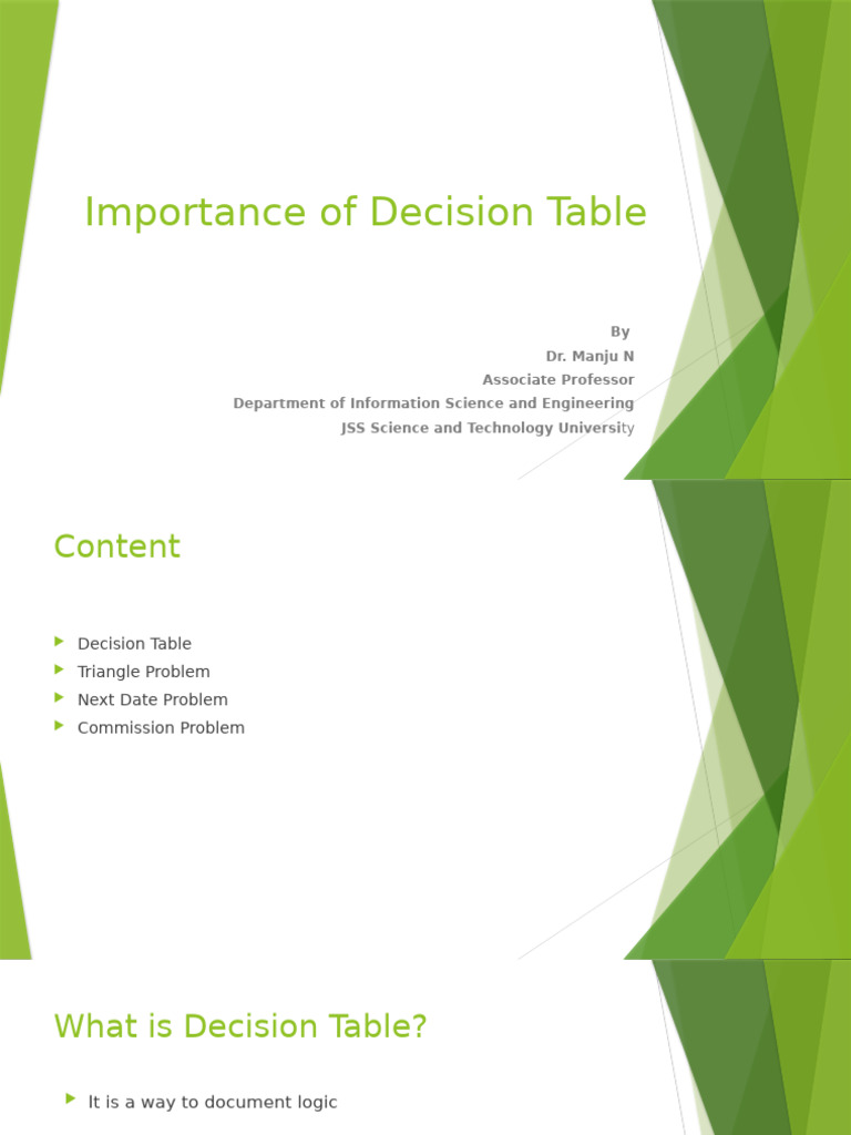 Decision Table Based Testing | PDF | Triangle