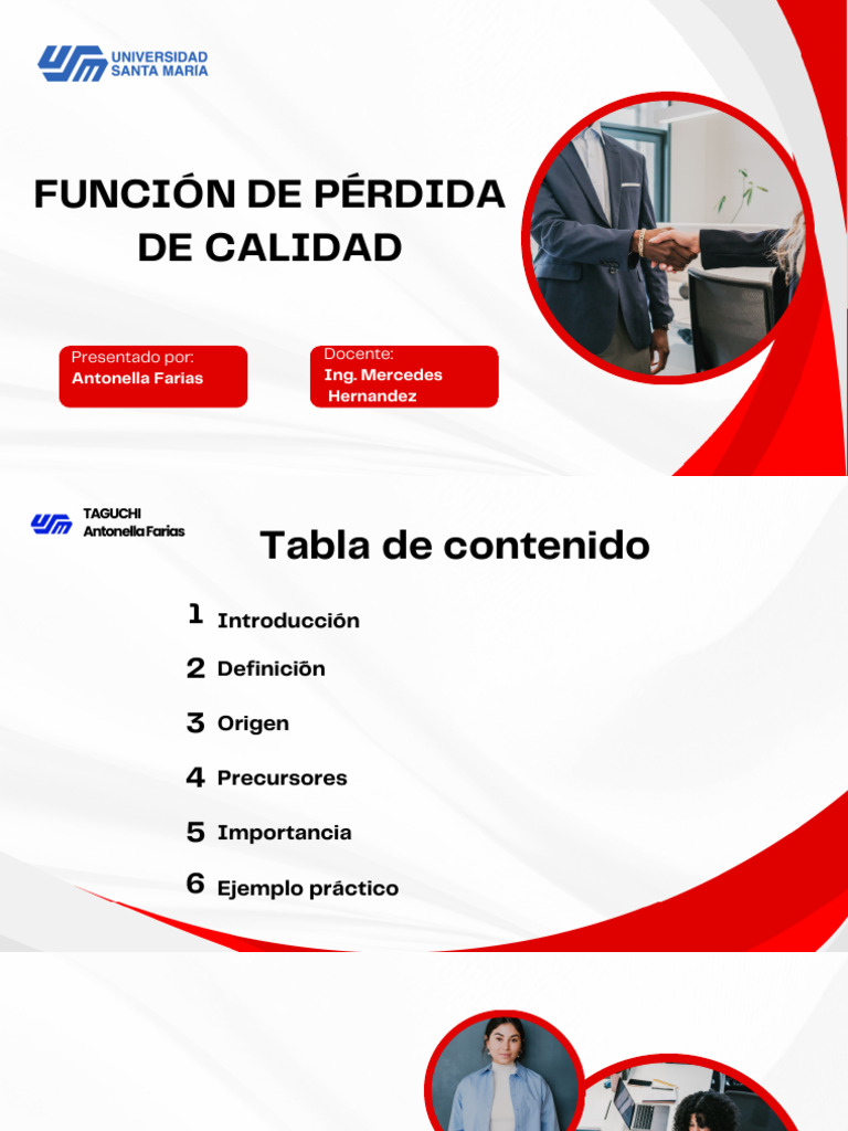 Función de Pérdida de Calidad en Ingeniería | PDF | Función de pérdida ...
