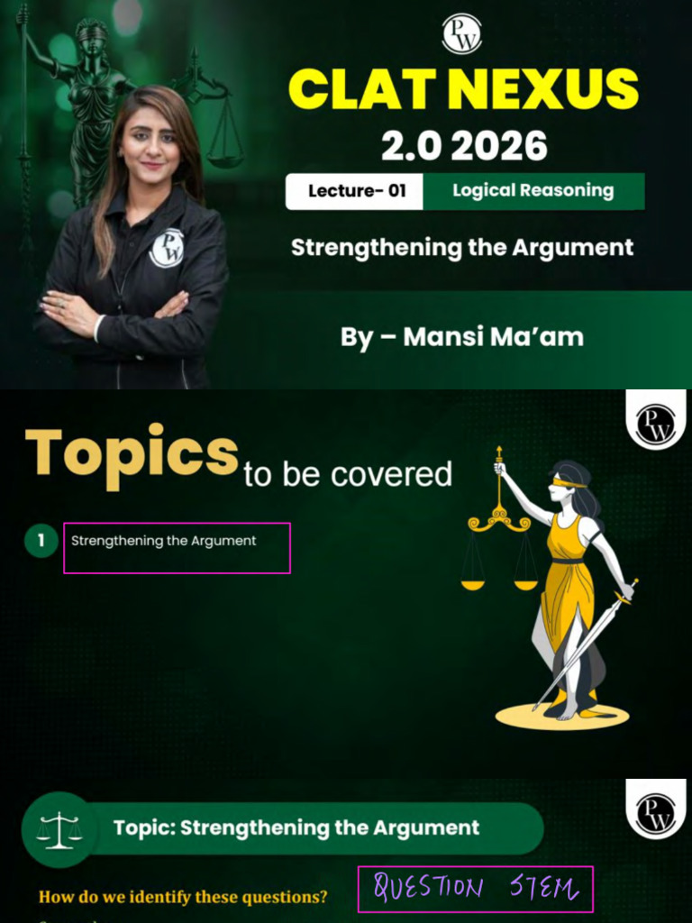 Logical Reasoning 01 - Class Notes | PDF