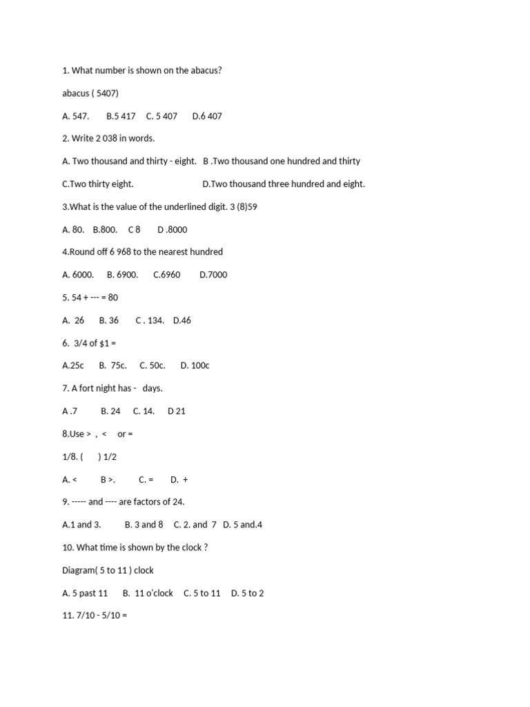 Maths 1 End g4 Final 2024 | PDF | Circle | Chess Theory