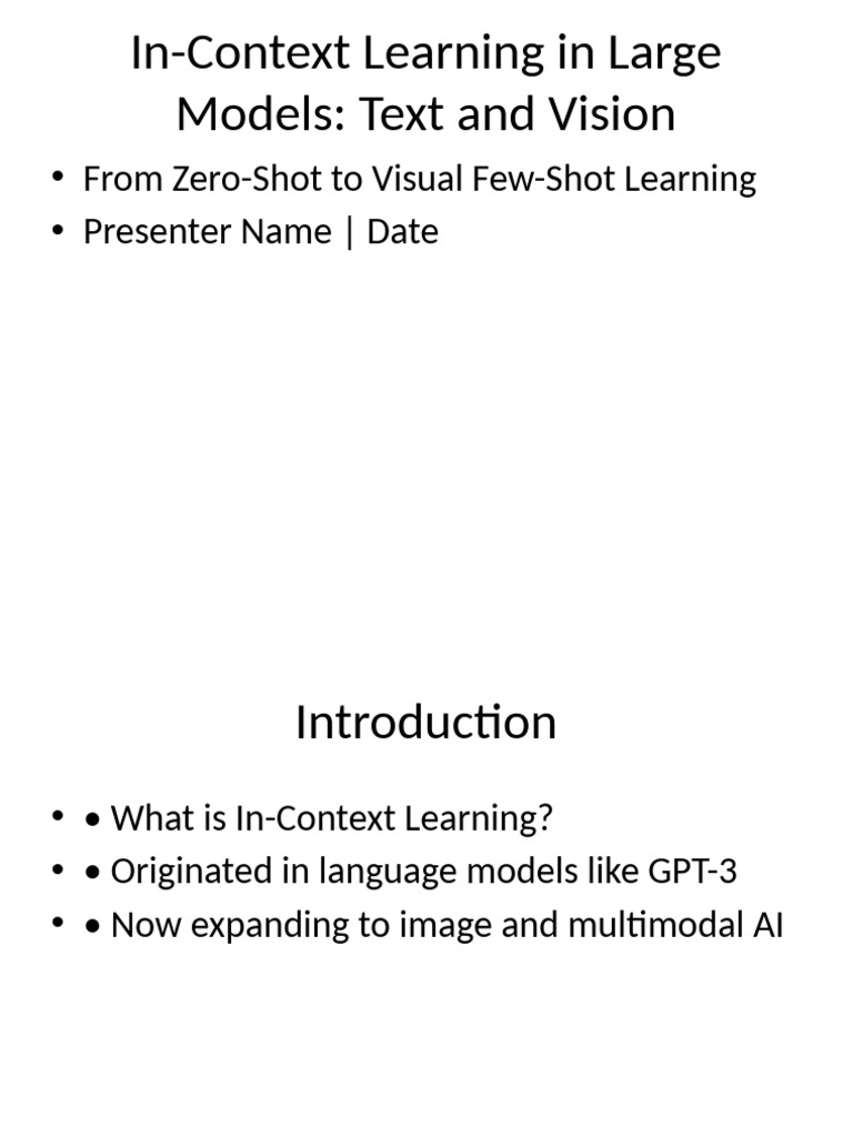 In-Context Learning in AI Models | PDF