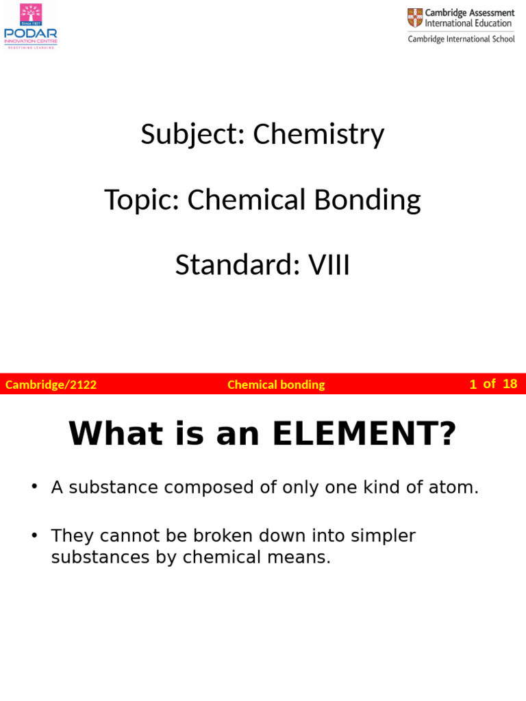 Understanding Chemical Bonding Basics | PDF | Chemical Substances | Metals