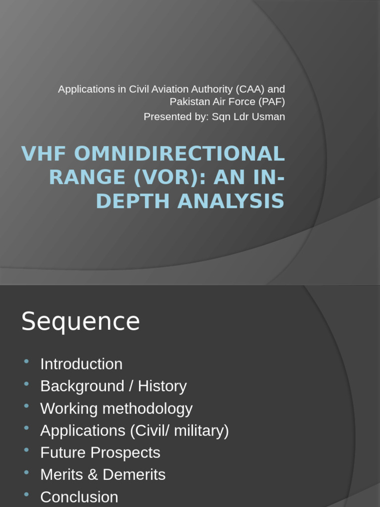 VOR Navigation Presentation | PDF