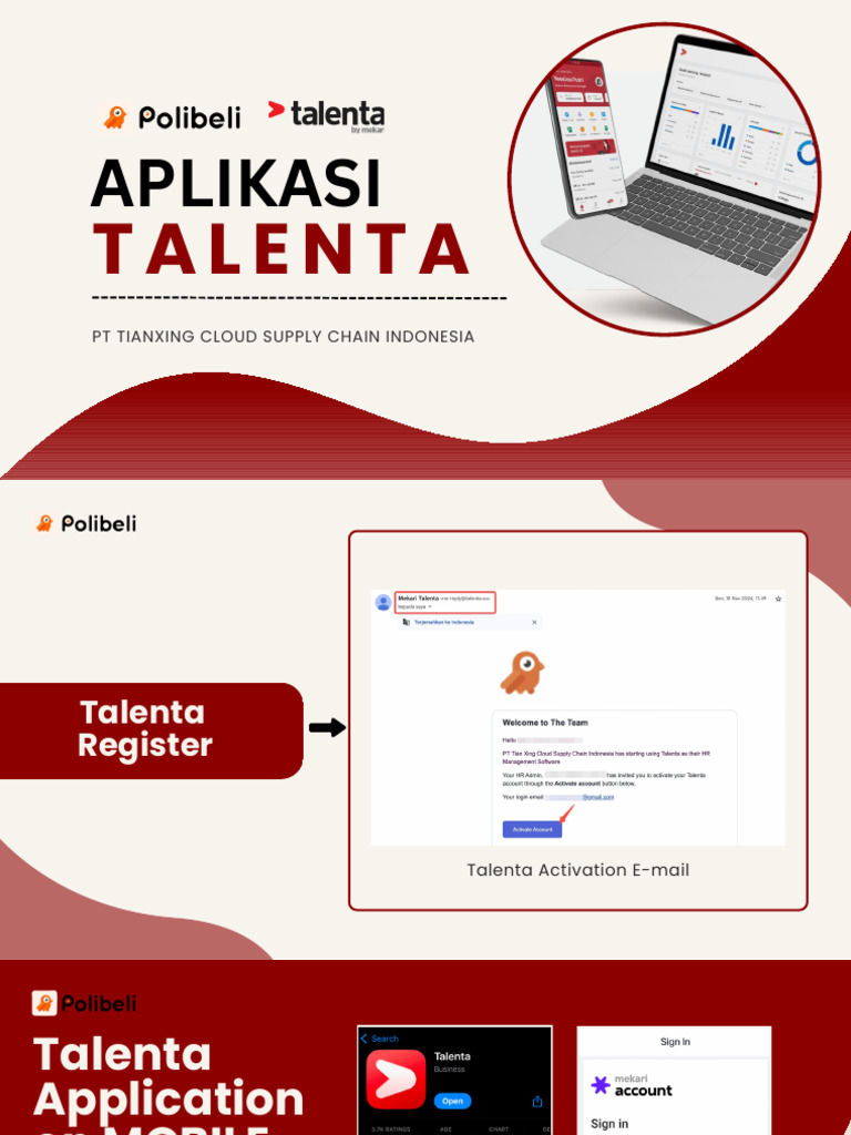 Talenta Presentasi Talenta Karyawan Baru Polibeli 2025 | PDF | Password ...