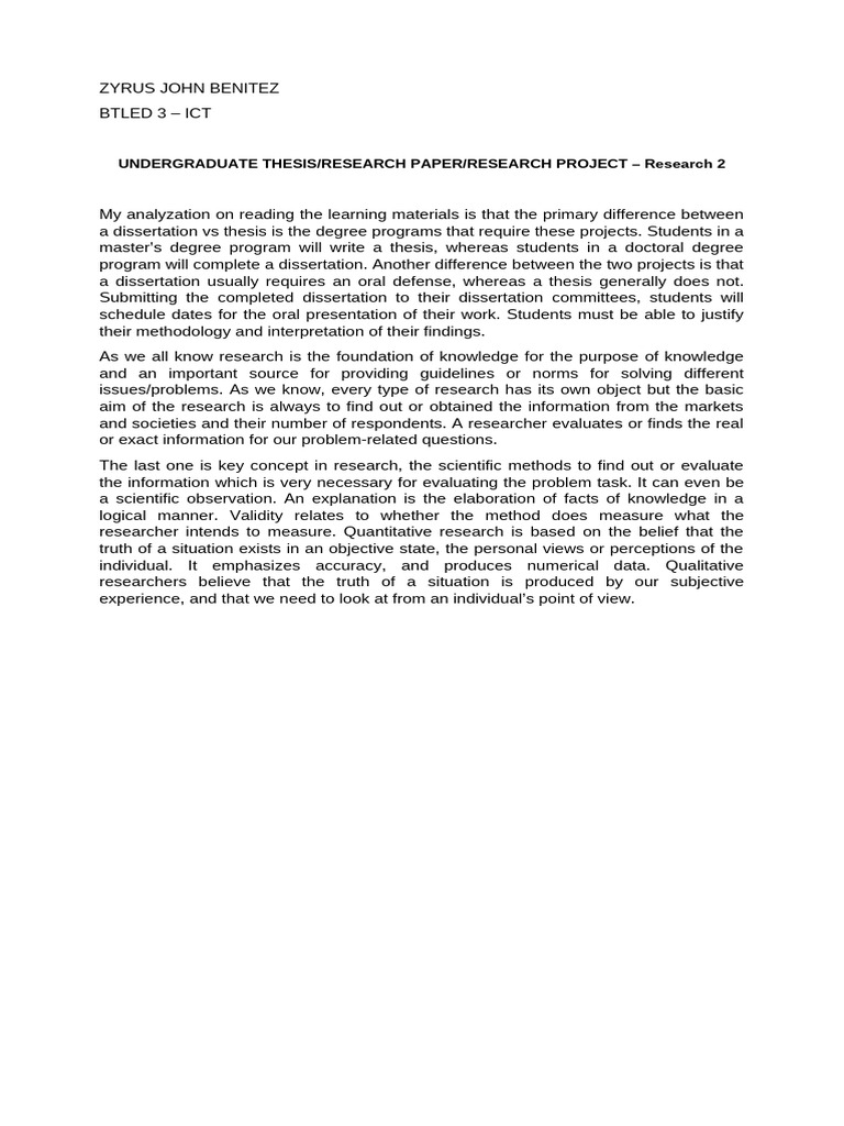 Btled 3 - Ict Zyrus John Benitez | PDF