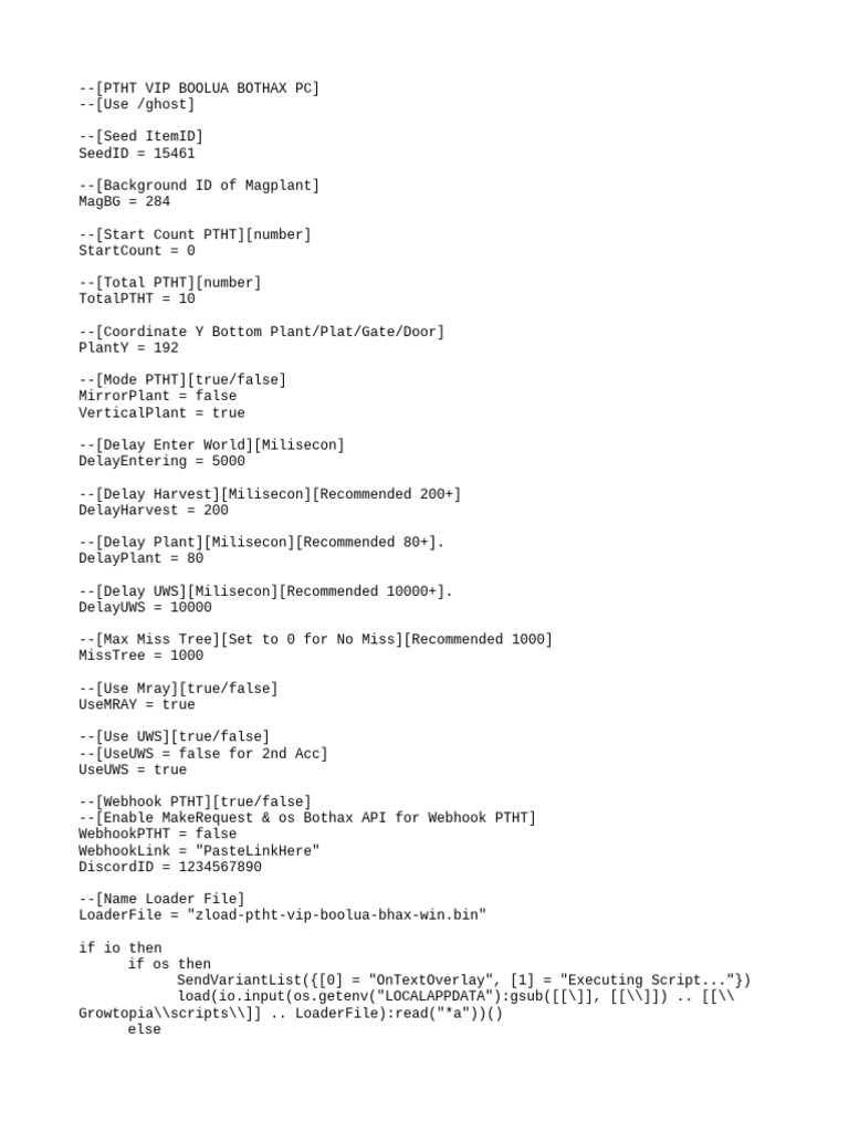 PTHT Vip Boolua Bhax Win | PDF