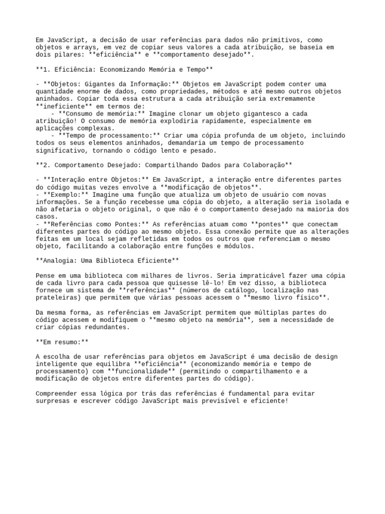 Obj Referencia | PDF | Script Java | Armazenamento de dados de computador