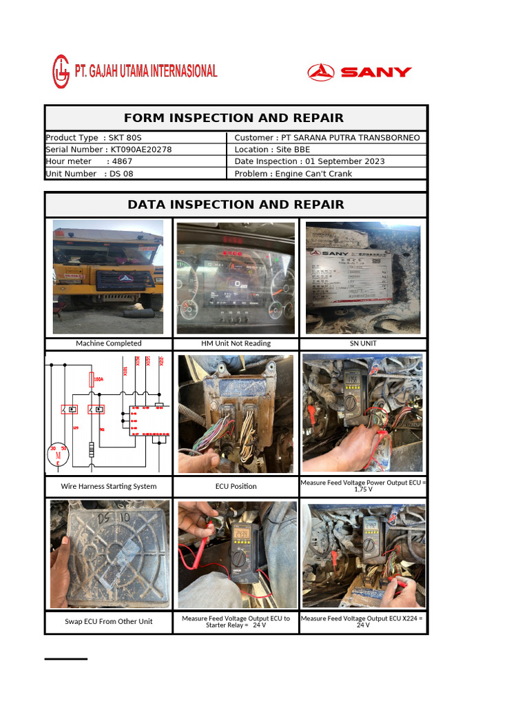 Inspection Ds 08 Engine ECU Problem (BBE) | PDF
