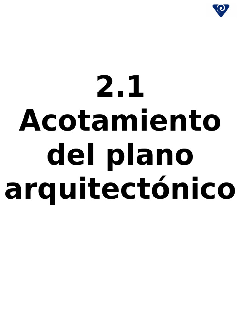 2.1 Acotamiento Del Plano Arquitectónico | PDF