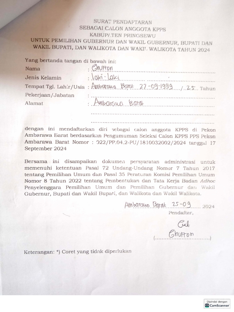 Gufron Pendftaran | PDF