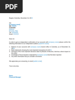Related Party Balance Confirmation Request | PDF
