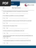 Blood Donation Consent Form Template | PDF | Blood Donation | Health ...