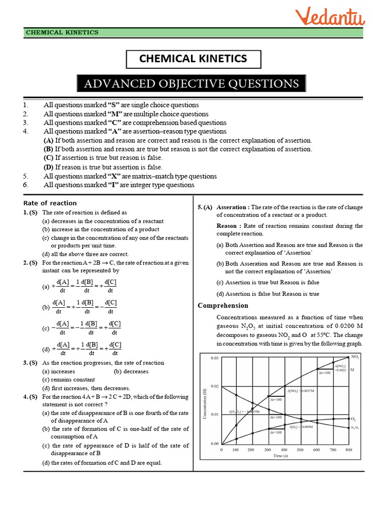 02-Chemical Kinetics - Advanced Exercise-2 | PDF | Reaction Rate ...