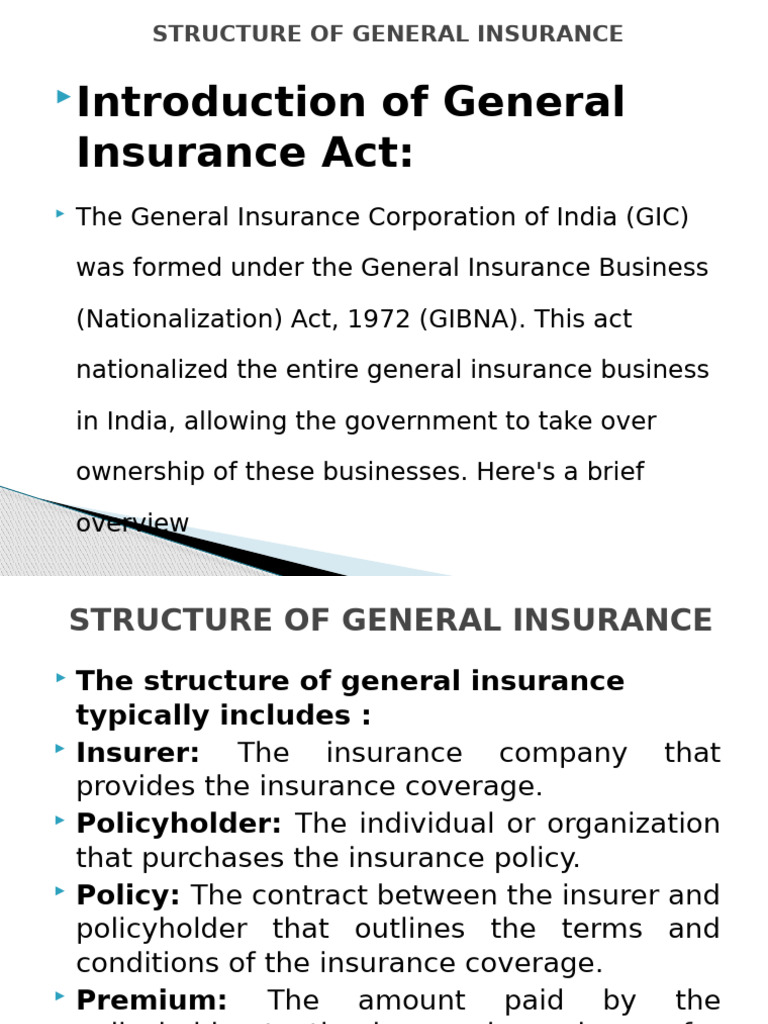 Overview of General Insurance Concepts | PDF