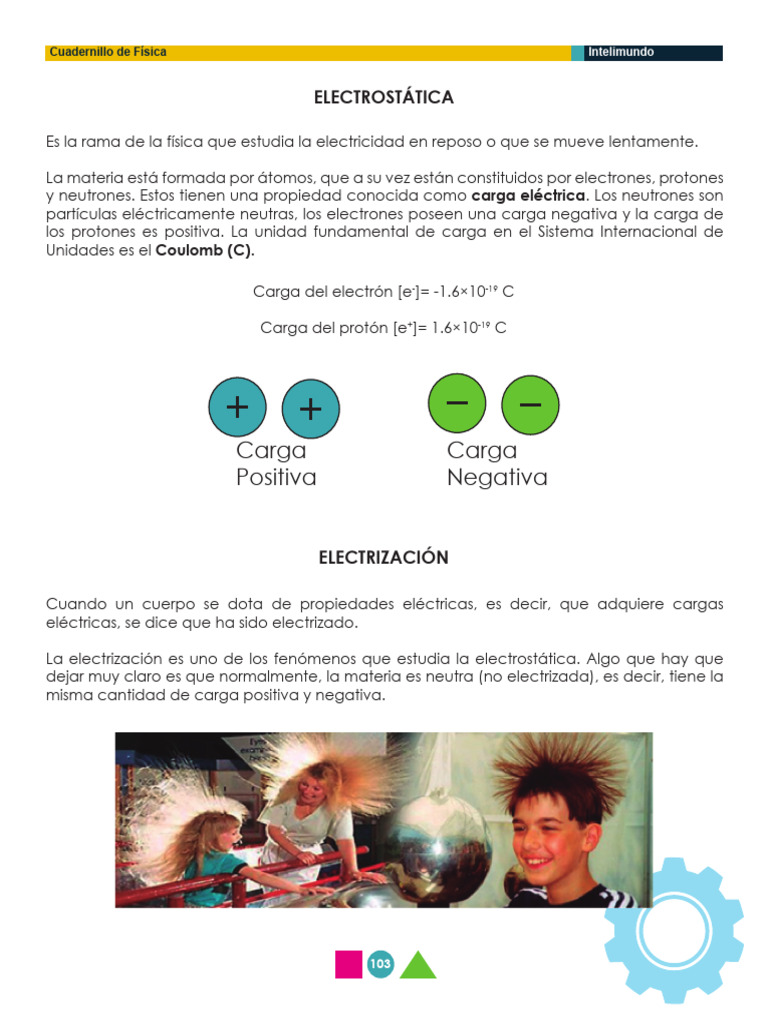 2 Electrostatica | PDF | Carga eléctrica | Electrostática