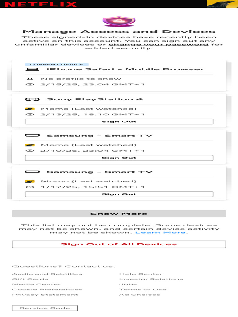 Manage Your Netflix Devices Securely | PDF