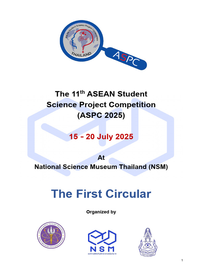 ASEAN Student Science Project 2025 | PDF | Science | Teachers