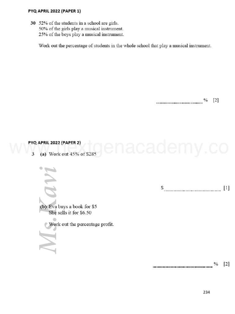 HOT PYQ Percentages - NextGen | PDF