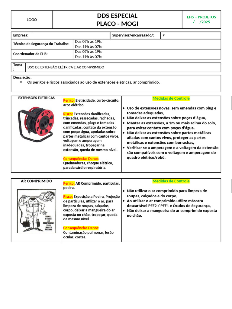 DDS Especial - Extensão-Ar - Comprimido - 2025 | PDF