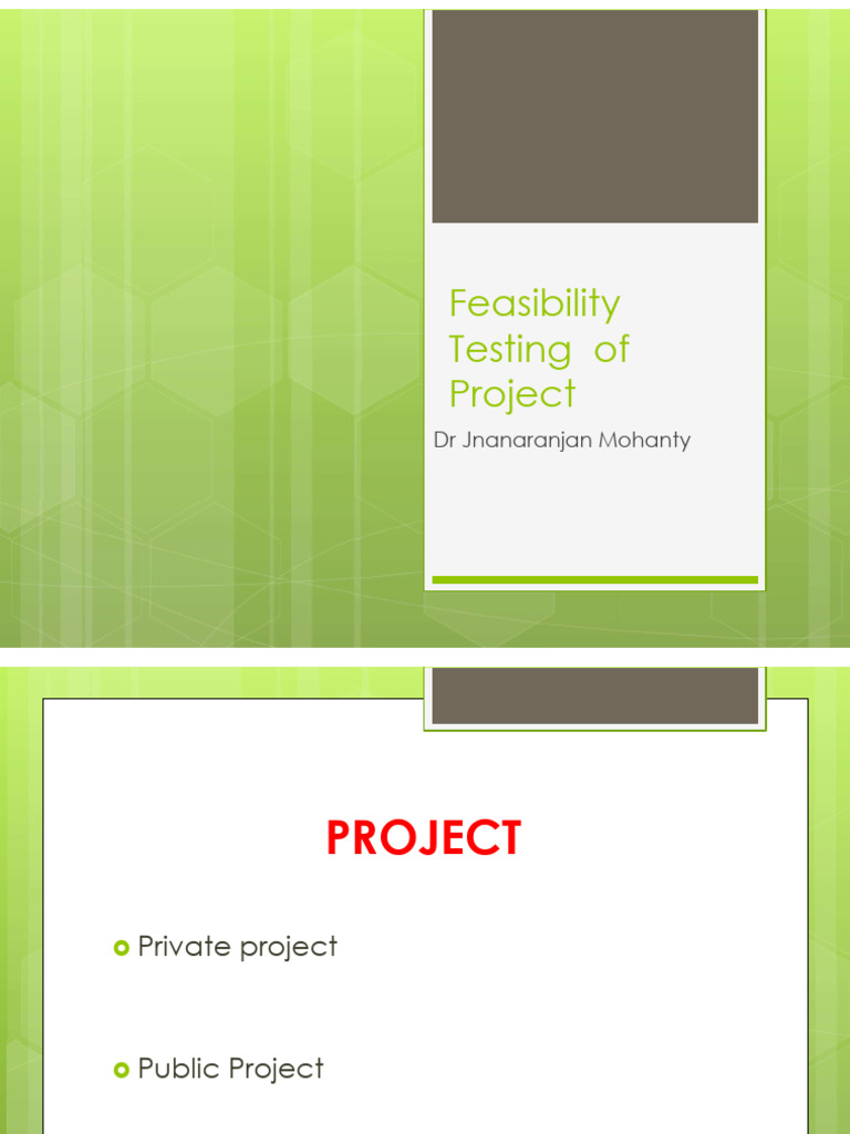 Feasibility Testing of Project | PDF | Net Present Value | Internal ...